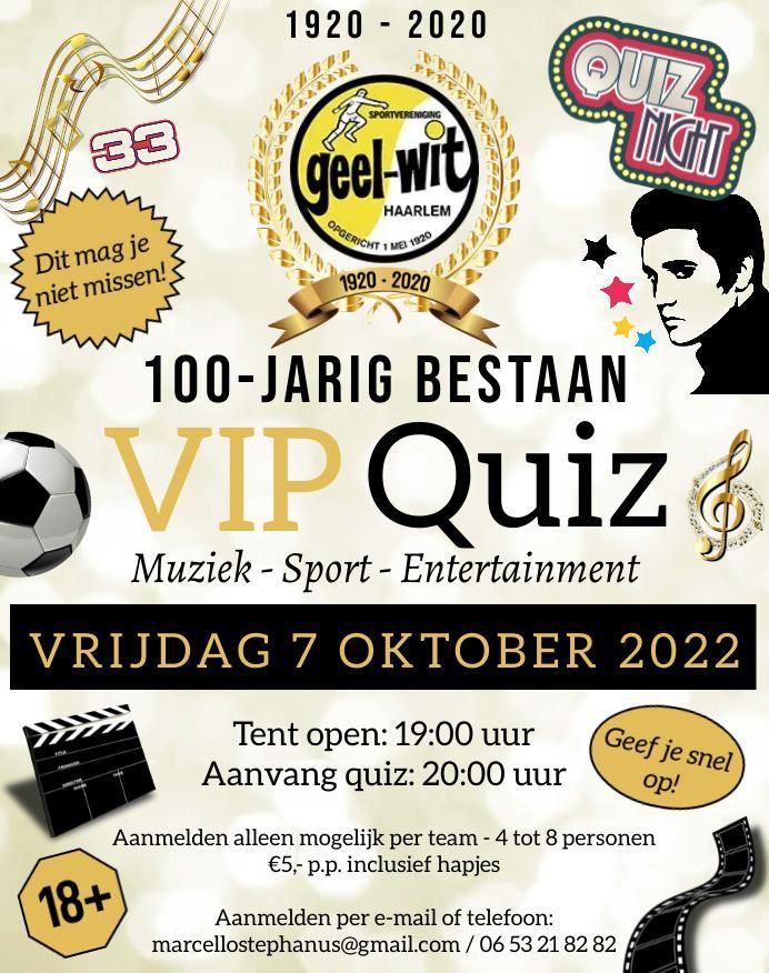 Geel Wit 100 jaar! | s.v. Geel-Wit'20